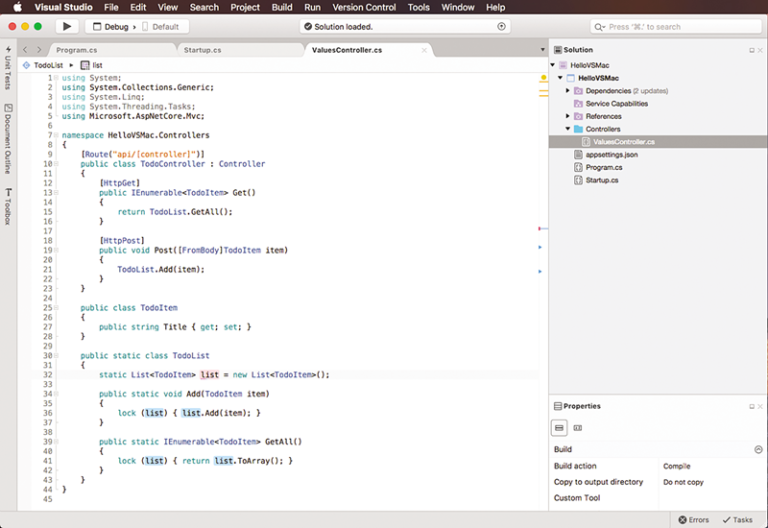 Visual studio per Mac, facciamo un pò di chiarezza | acquariusoft Visual studio per Mac, facciamo un pò di chiarezza | acquariusoft